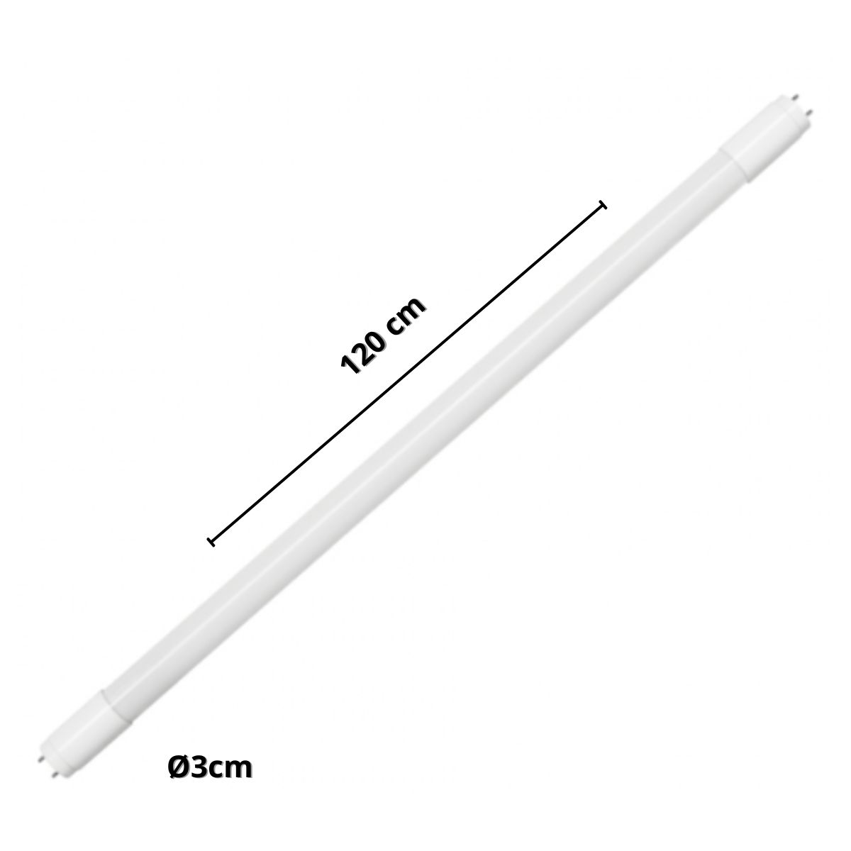 Lâmpada LED Tubular T8 18w 6500k Bivolt 1602 - Rlux Iluminação Ltda