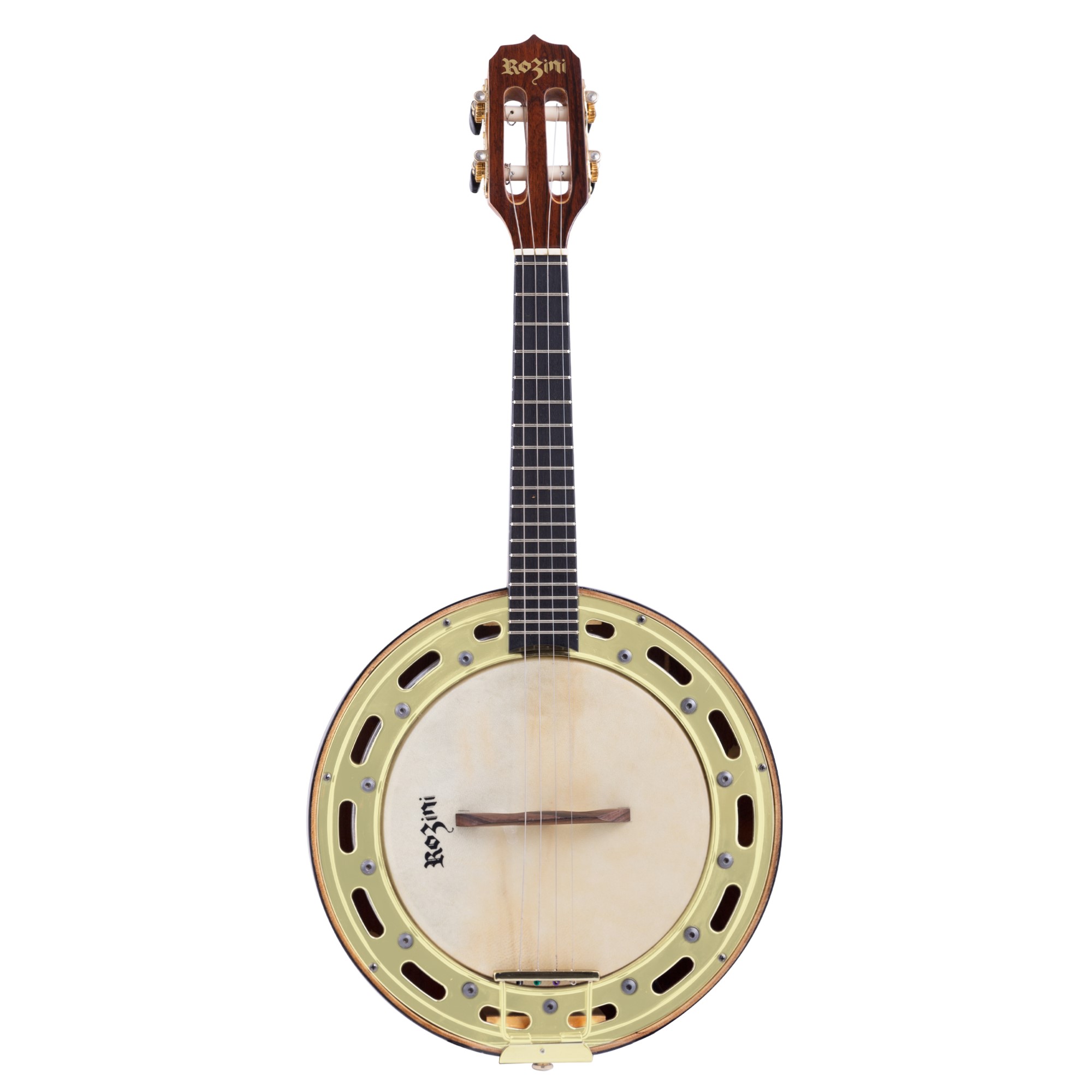 Banjo Profissional Rozini RJ12 Elétrico Com Aro Dourado - O Acústico ...