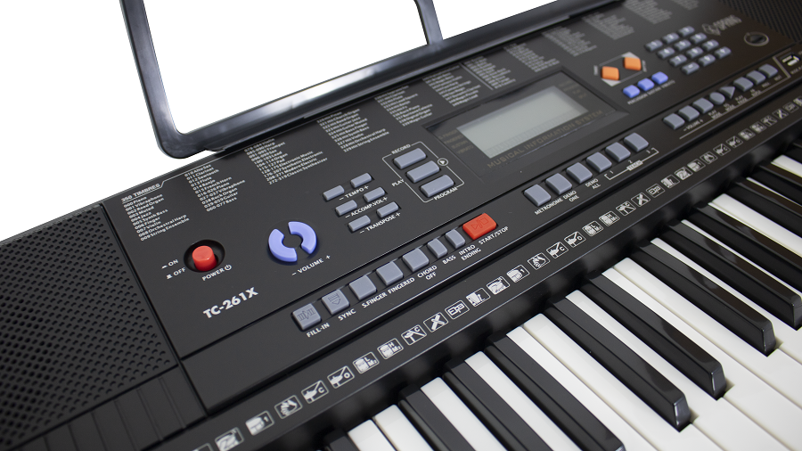 Kit Teclado Musical 61 Teclas USB Com Capa Suporte + Banco - O Acústico ...