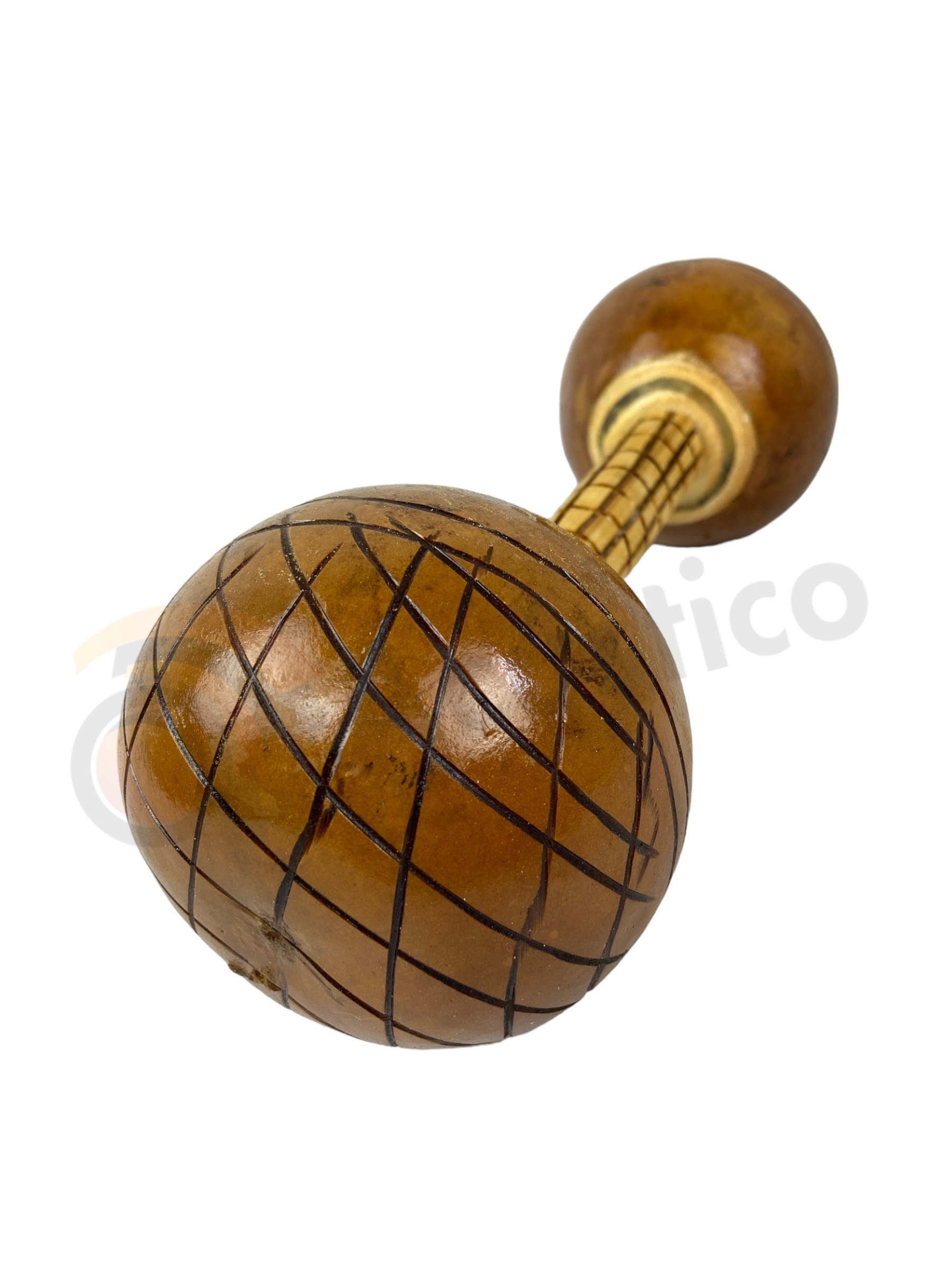 Ganza Duplo de Cabaça Maromba Artesanal Cor Natural - O Acústico ...