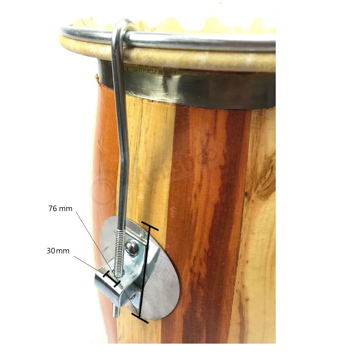 Chapinha Para Atabaque Redonda Polido Unidade - O Acústico - Referência ...