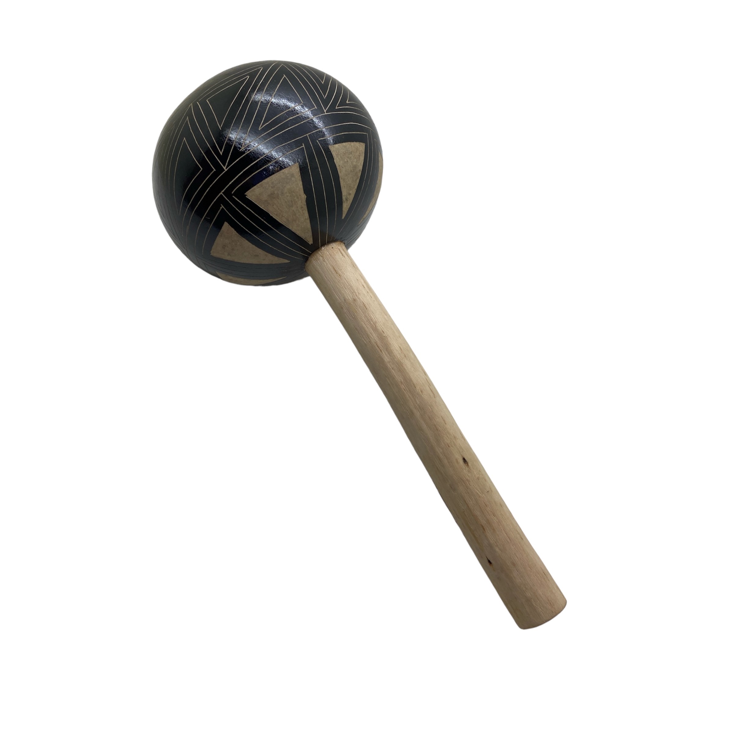 Maraca Chocalho Instrumento Indígena Cabaça Artesanal Par - O Acústico ...