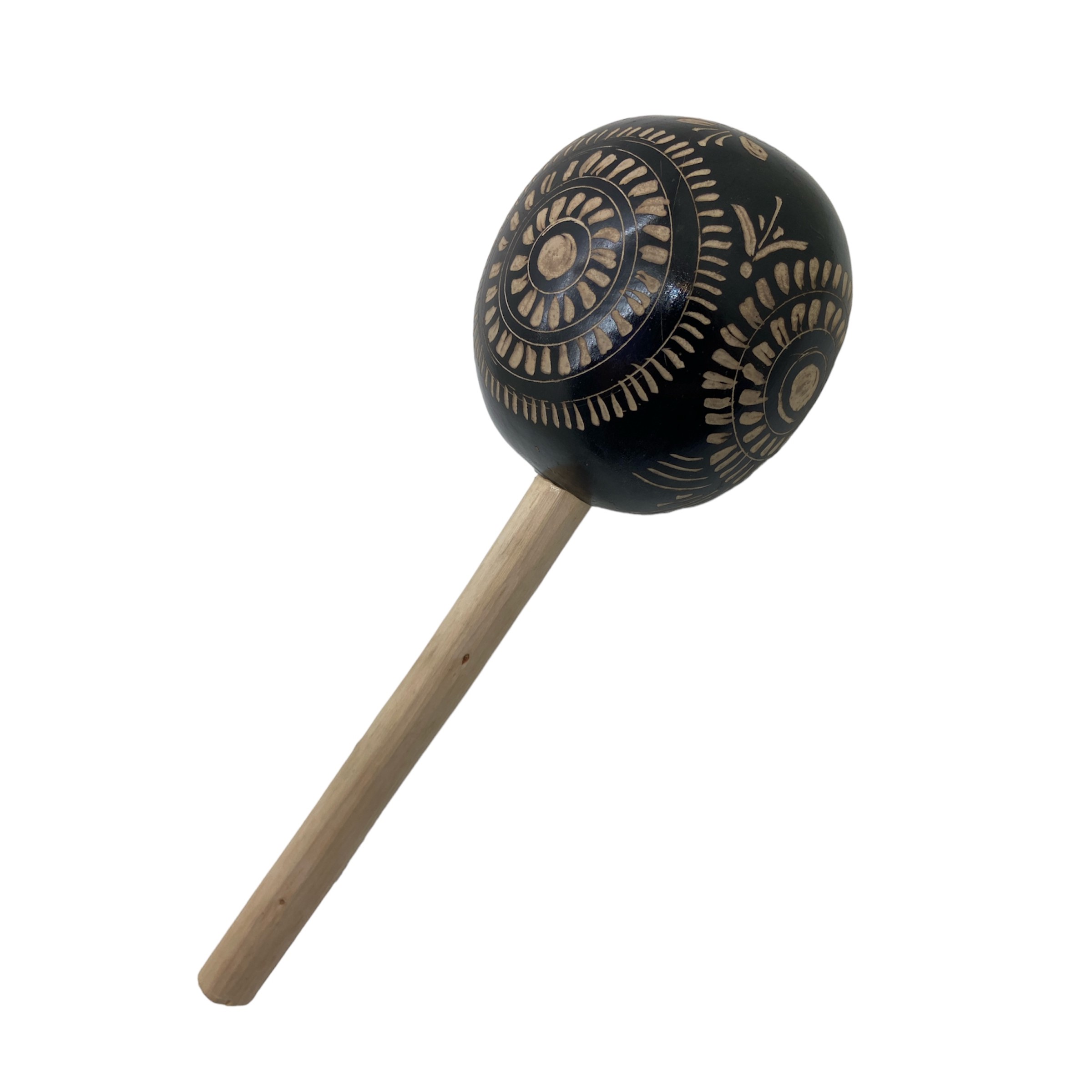 Maraca Chocalho Instrumento Indígena Cabaça Artesanal Par - O Acústico ...