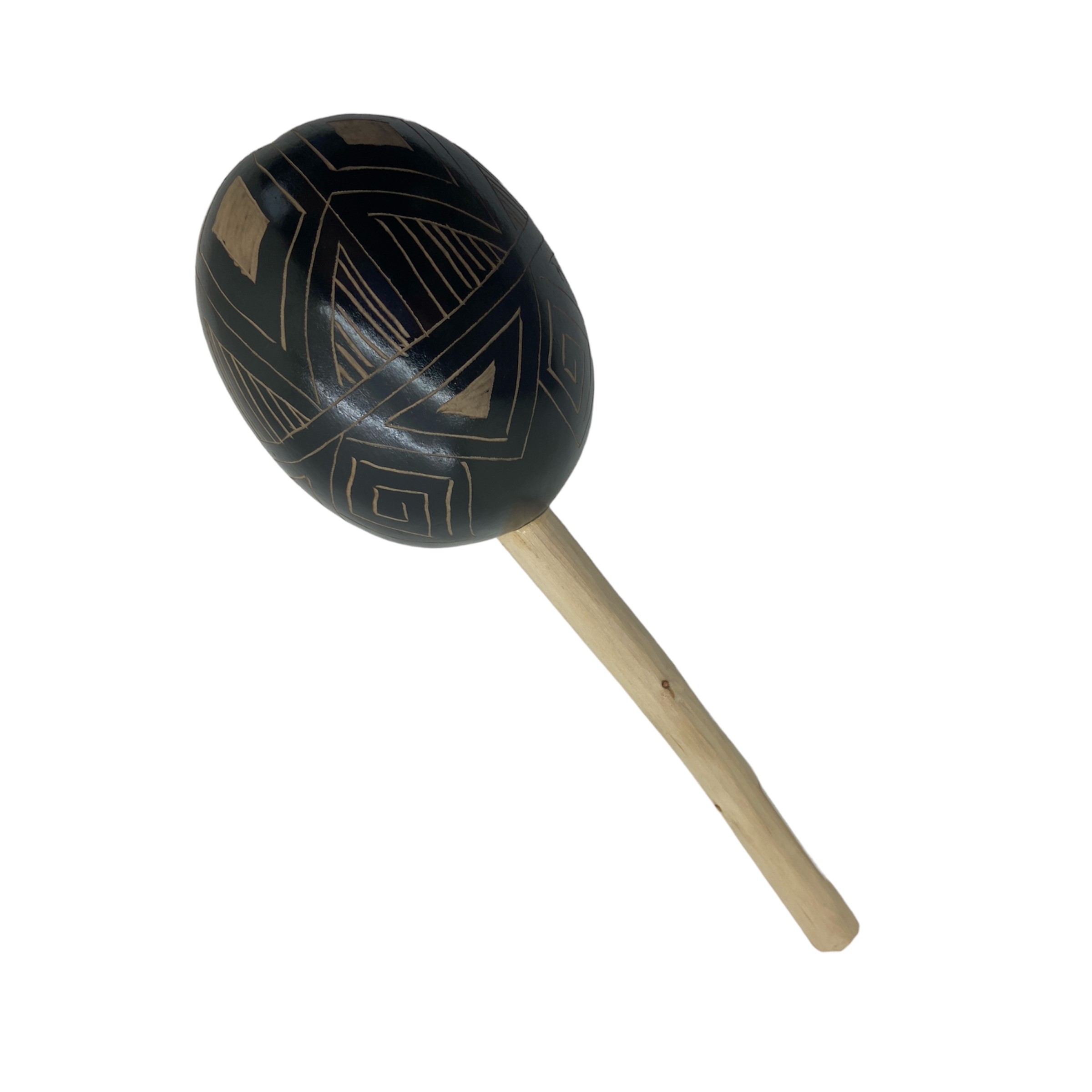 Maraca Chocalho Instrumento Indígena Cabaça Artesanal Par - O Acústico ...