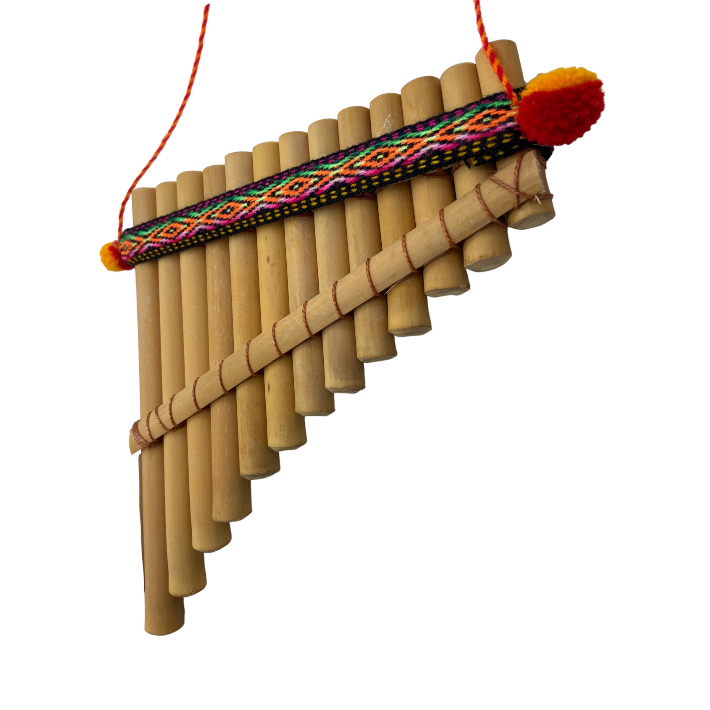 Flauta Pan Peruana Hecha Samponã 13 Notas Artesanal Em Bambu - O ...