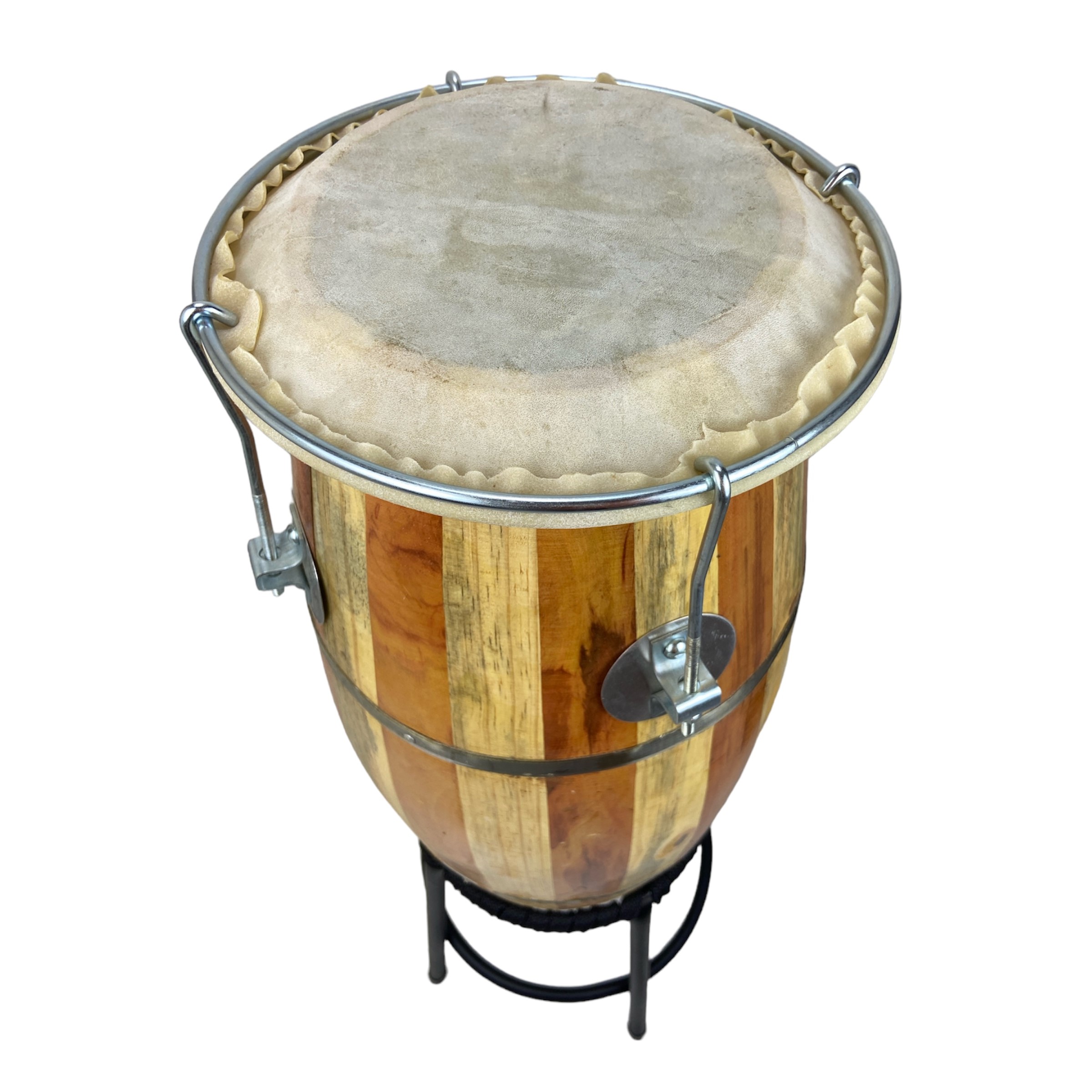 Kit Atabaque 120 Cm Pele Couro Com Suporte De Ferro - O Acústico ...