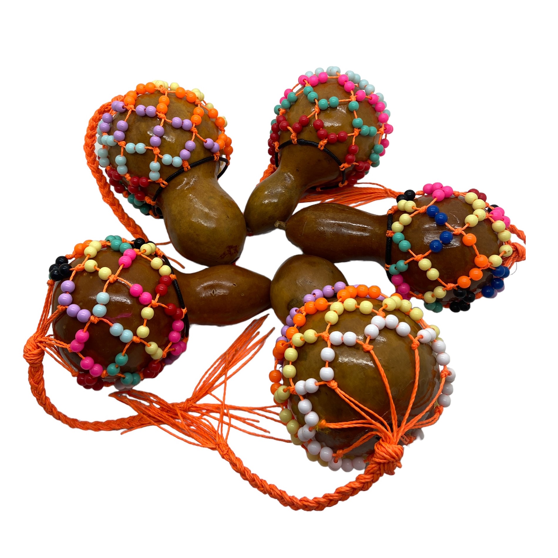 Mini Xequerê Artesanal Abê Agbê De Cabaça Com Miçangas - O Acústico ...