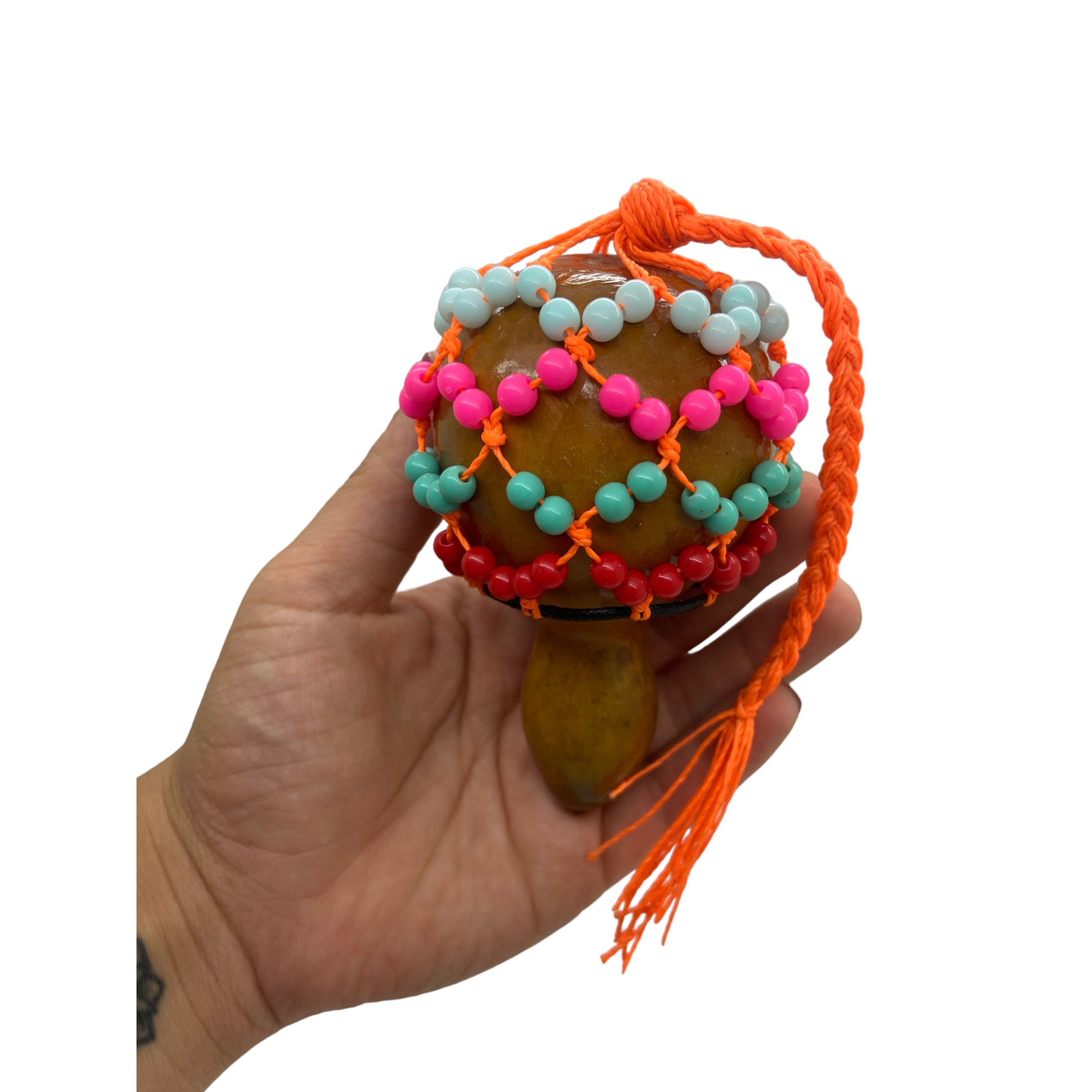 Mini Xequerê Artesanal Abê Agbê De Cabaça Com Miçangas - O Acústico ...