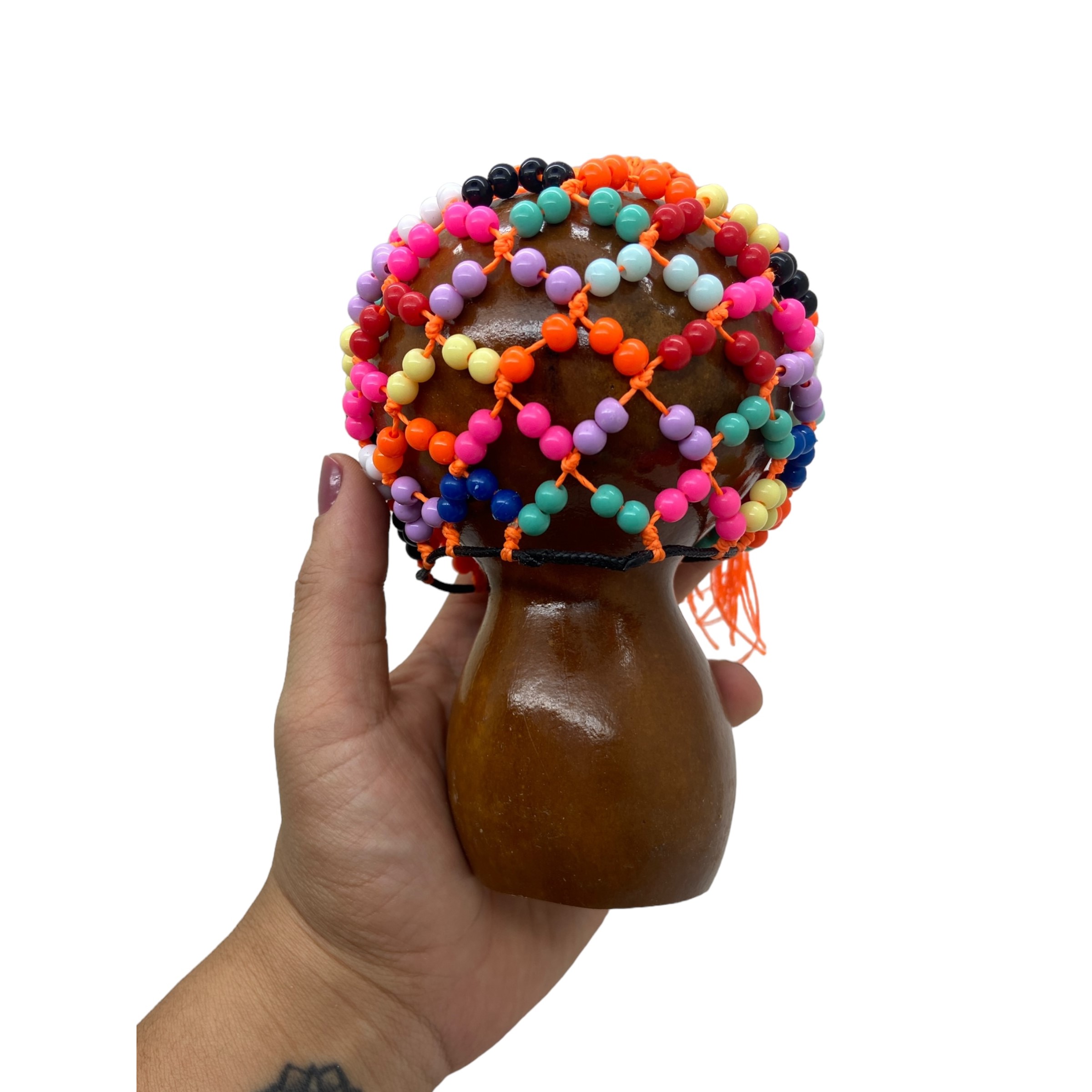 Xequerê Abê Agbê Artesanal Pequeno Com Miçangas Coloridas - O Acústico ...