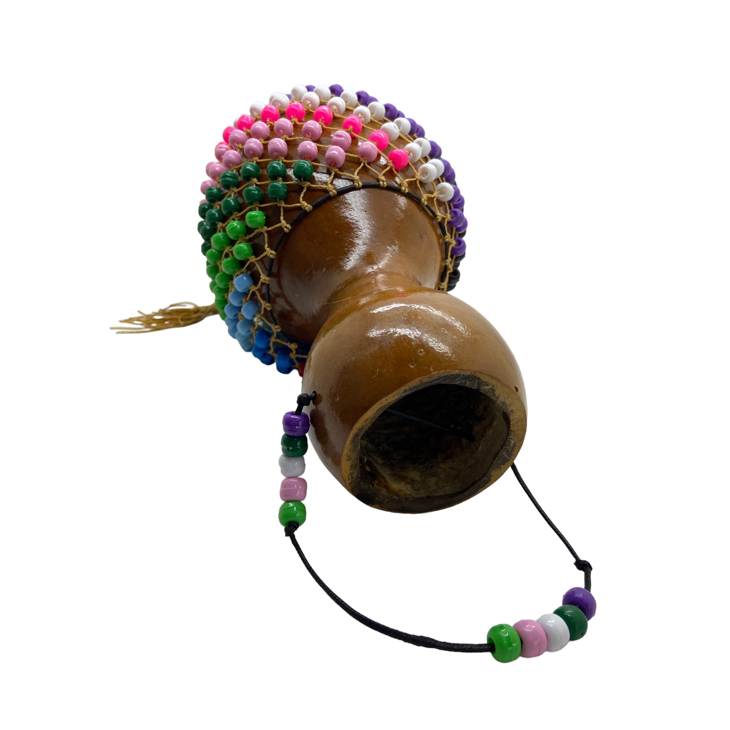 Xequerê Abê Agbê Artesanal Médio Com Miçangas Coloridas - O Acústico ...