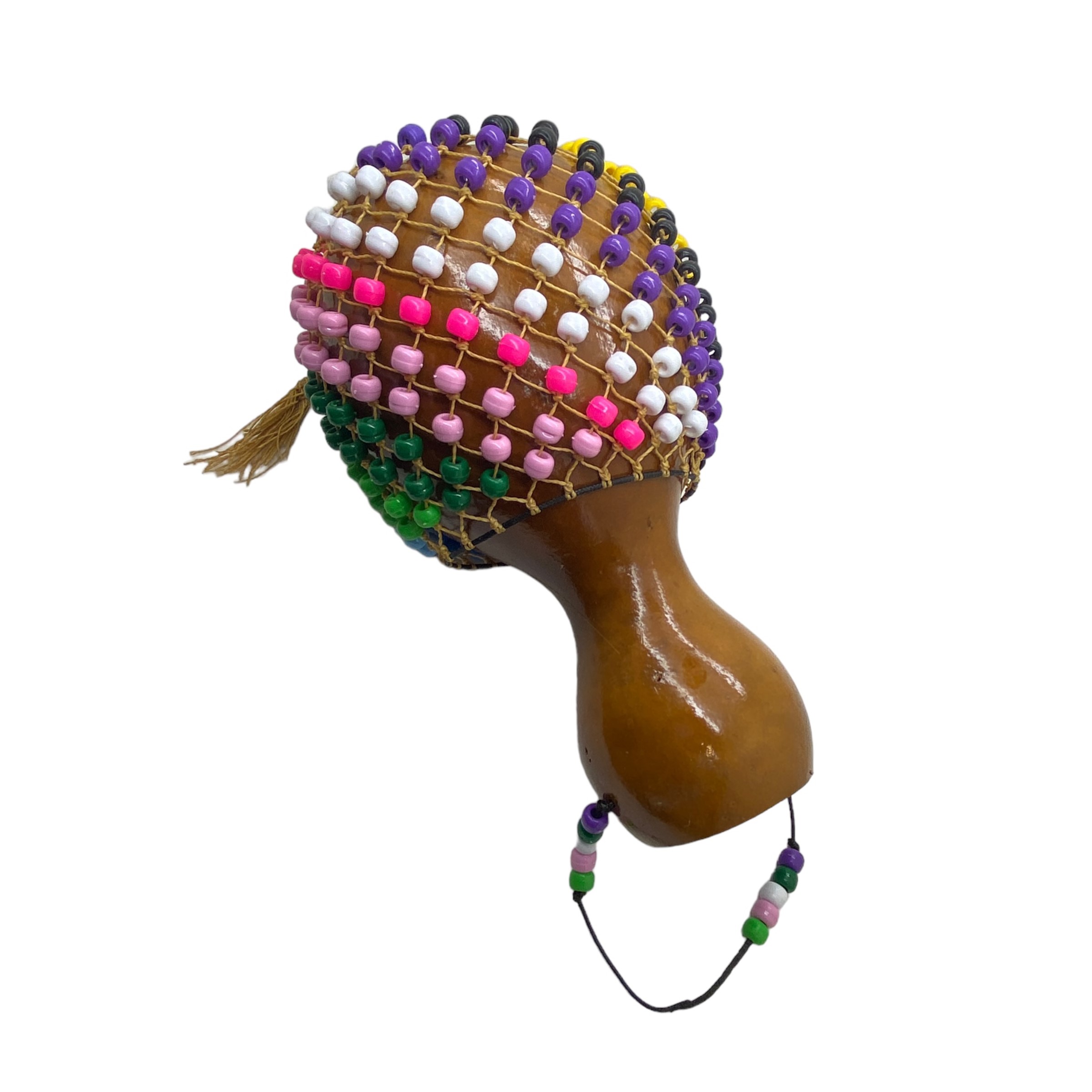 Xequerê Abê Agbê Artesanal Médio Com Miçangas Coloridas - O Acústico ...