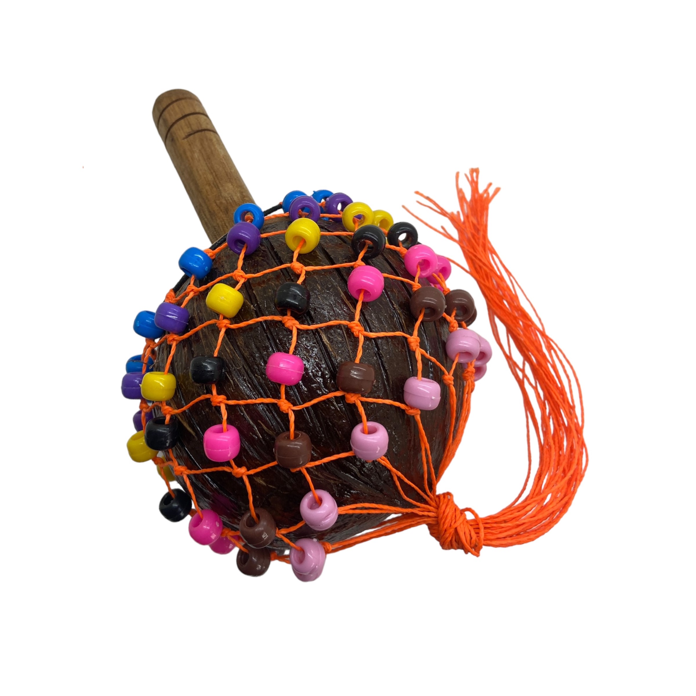 Afoxé De Cabaça Artesanal Miçangas Coloridas - O Acústico - Referência ...