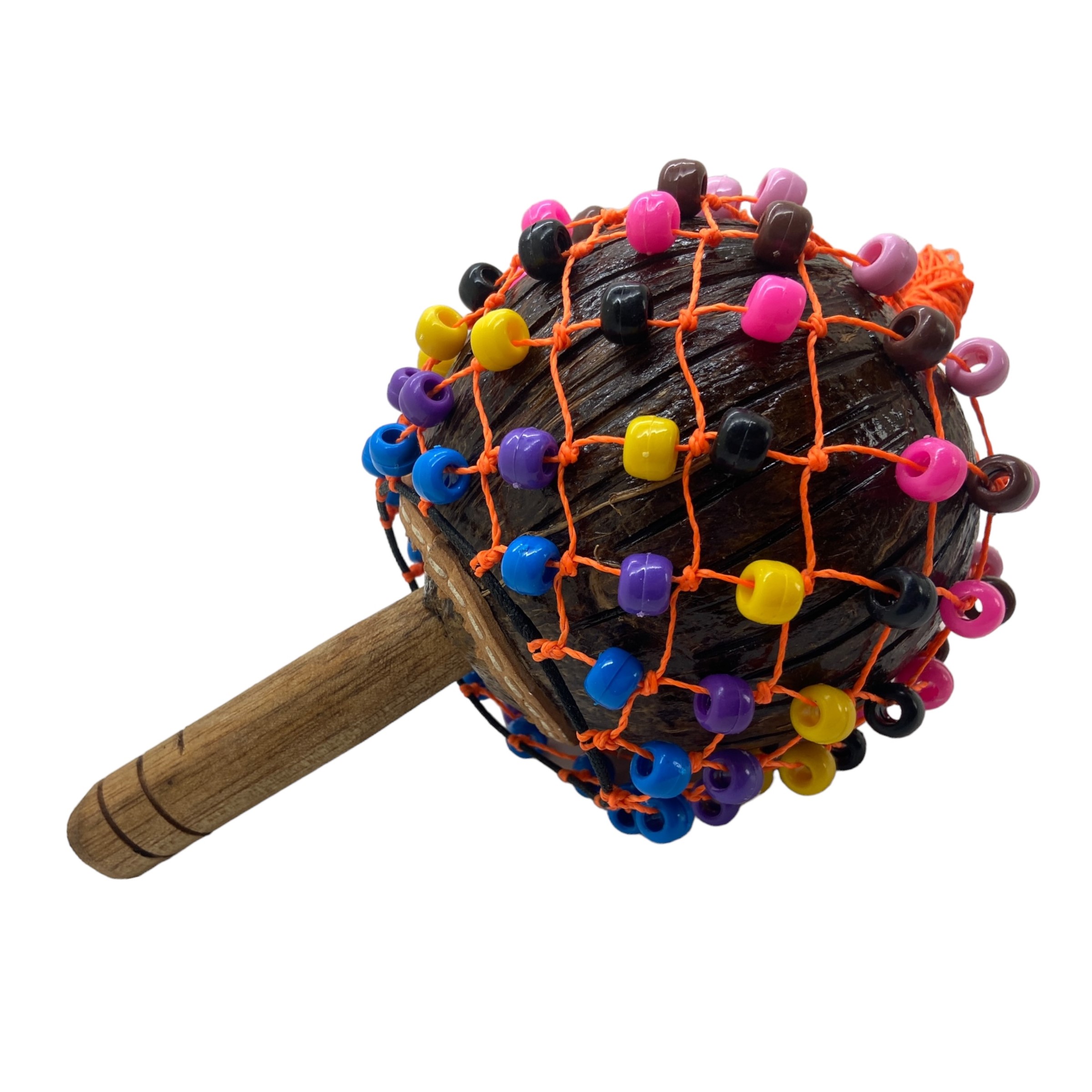 Afoxé De Cabaça Artesanal Miçangas Coloridas - O Acústico - Referência ...