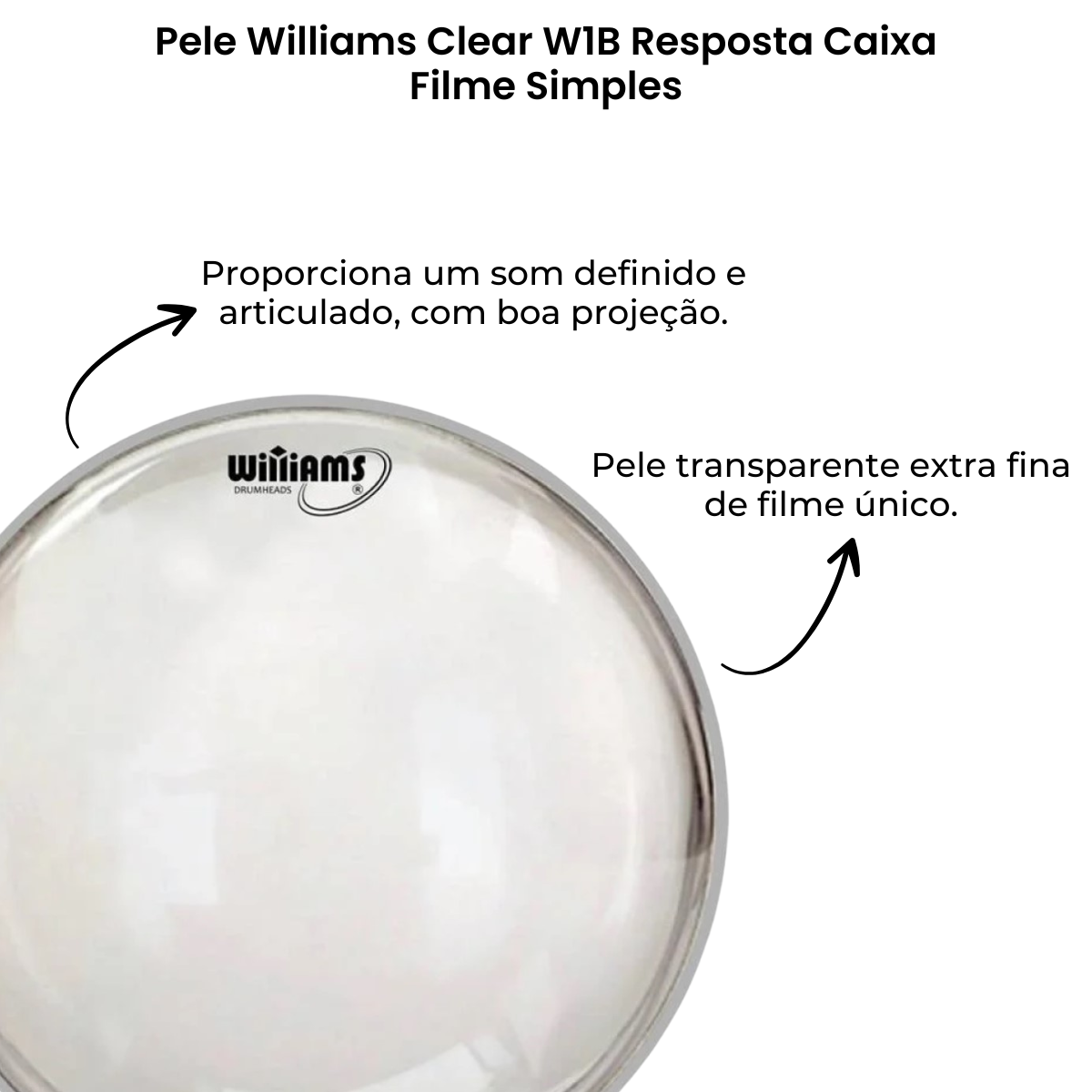 Pele Williams Clear W1B Resposta Caixa Filme Simples 12" - O Acústico ...