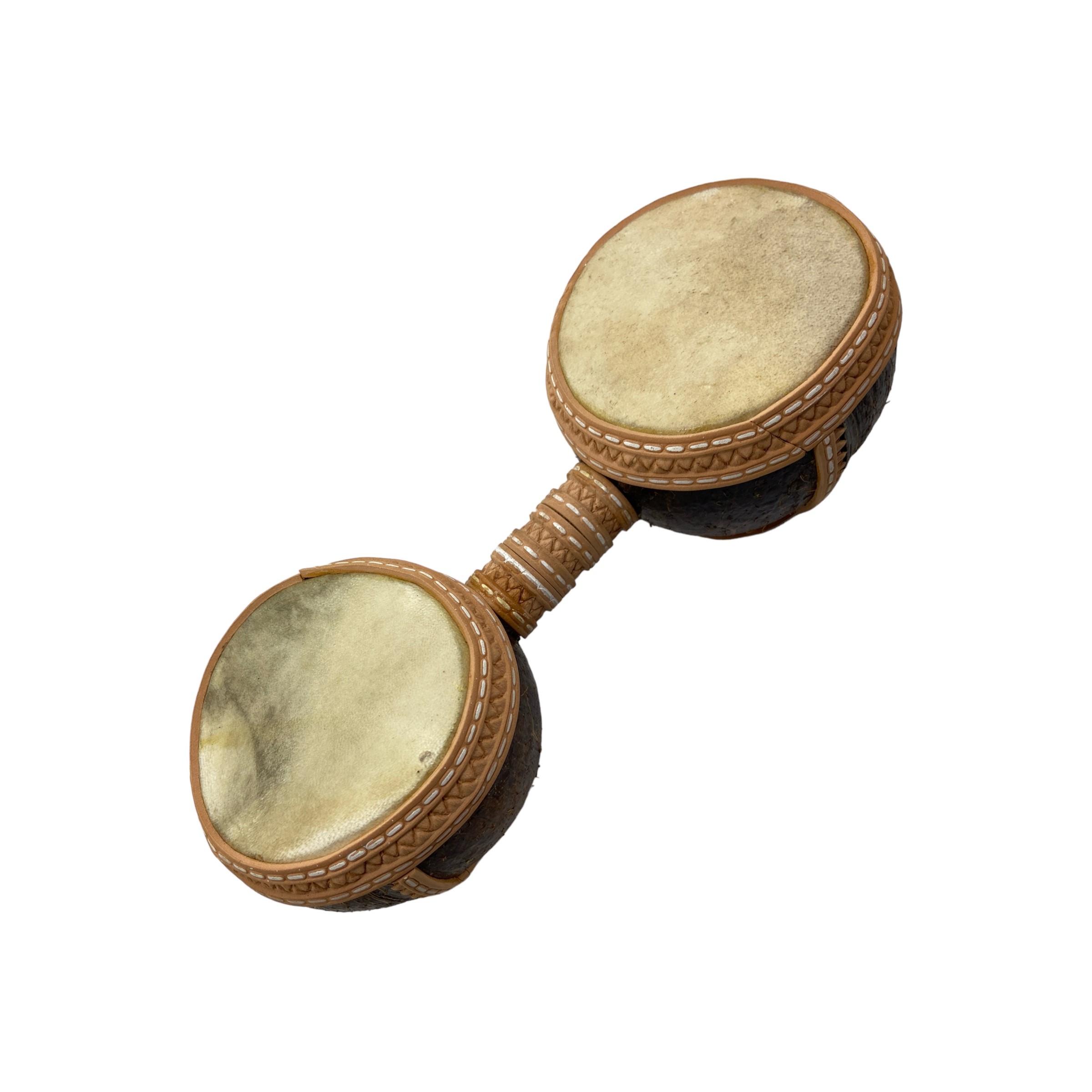 Bongô Artesanal Em Coco Com Pele Couro - O Acústico - Referência em ...