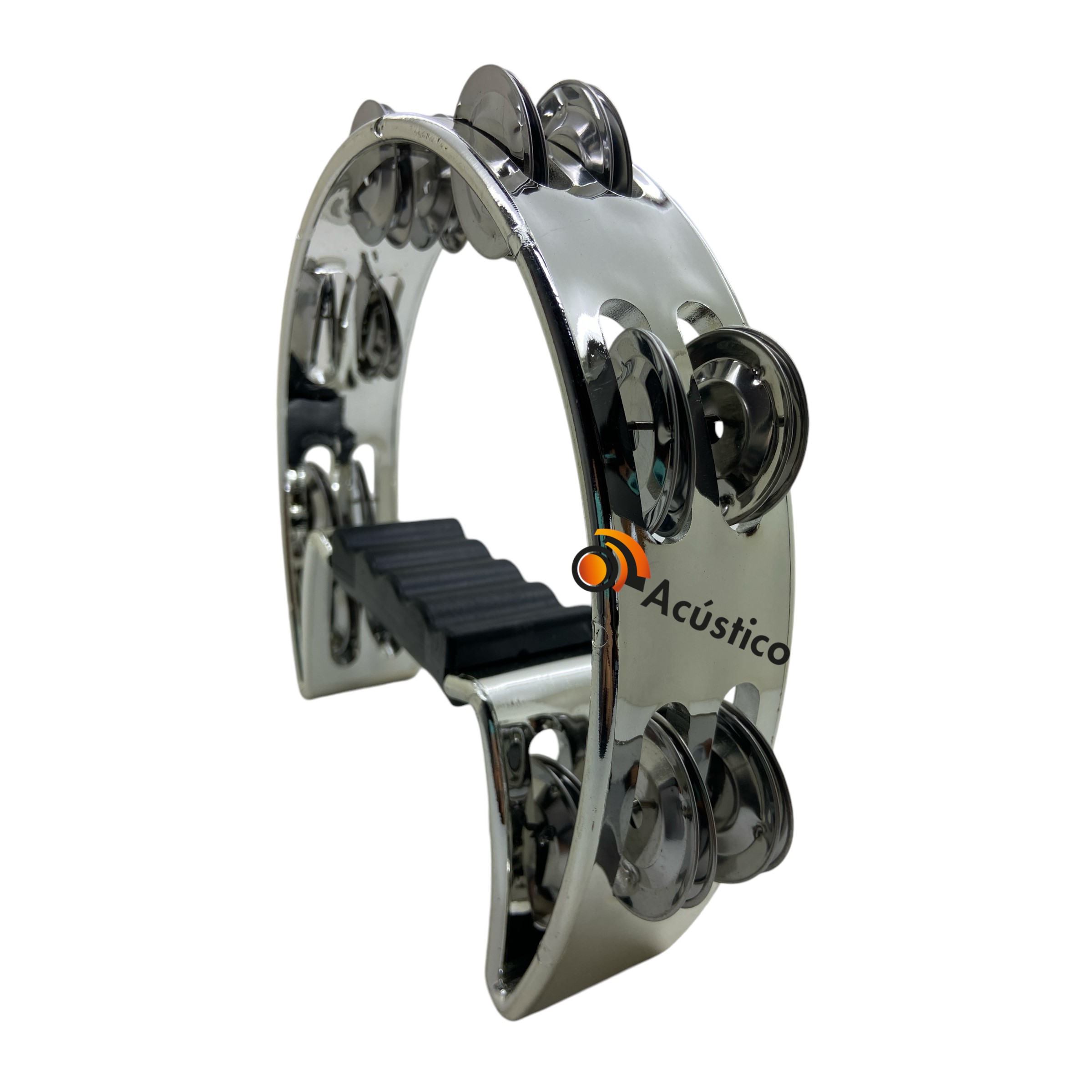 Pandeiro Meia Lua Prata 16 Platinelas Em Inox Liverpool - O Acústico ...