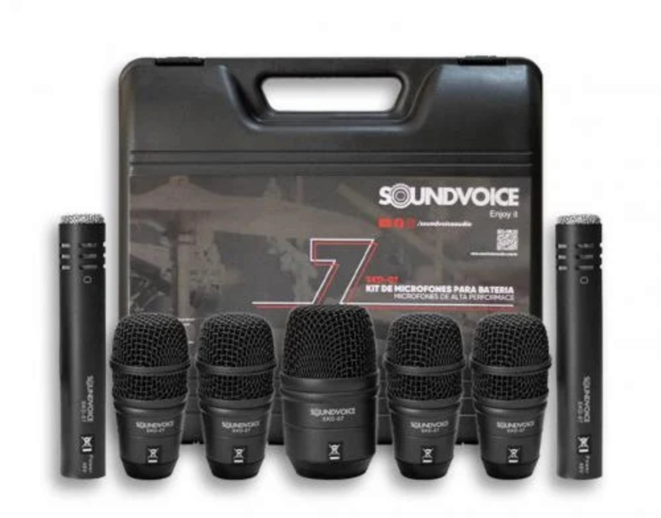 Kit Microfones Soundvoice Para Bateria skd-07 - O Acústico - Referência ...