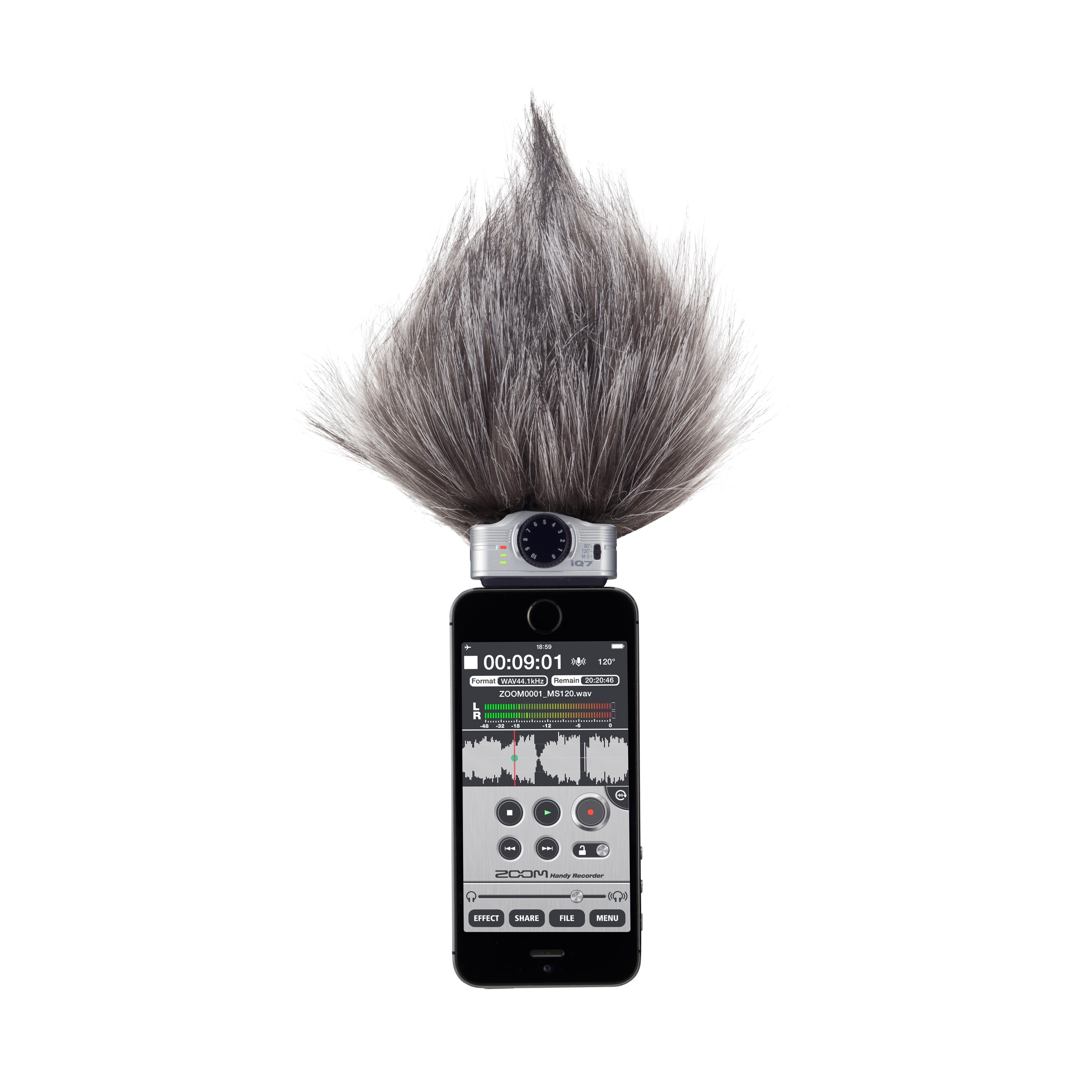 Microfone Stereo Para Dispositivos IOS Zoom IQ7 Silver - O Acústico ...