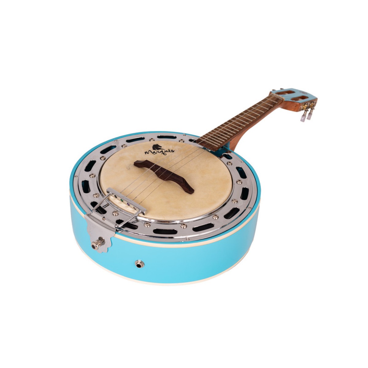 Banjo Eletroacústico Passivo Azul Com Aro Cromado Marquês - O Acústico ...