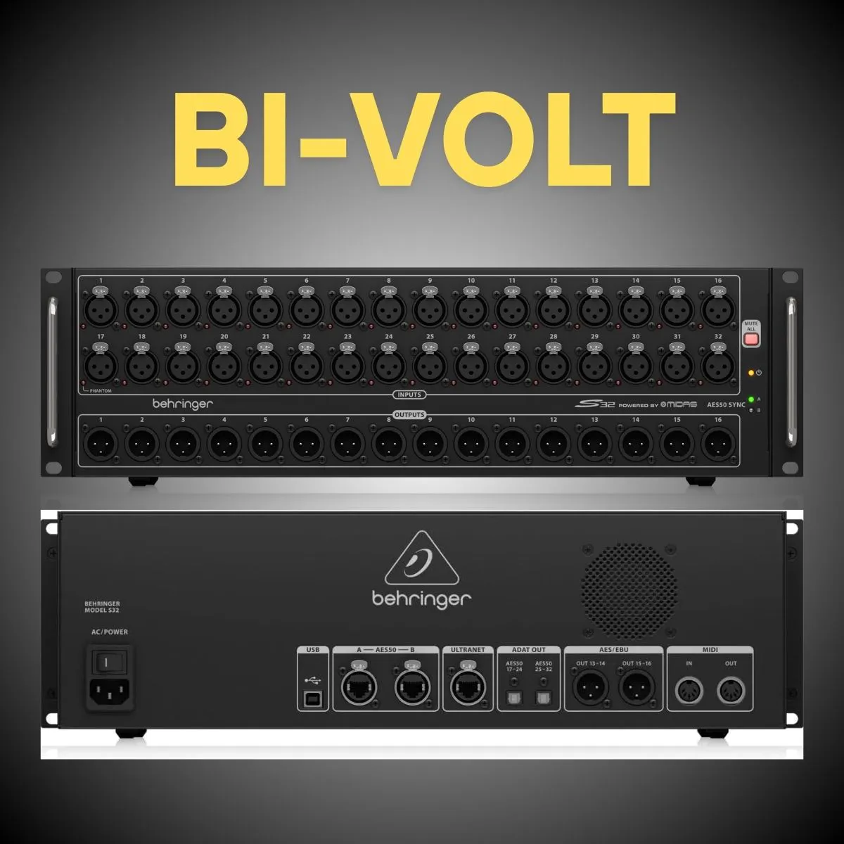 Conversor Digital de Áudio Stage Box Behringer S32 - O Acústico ...