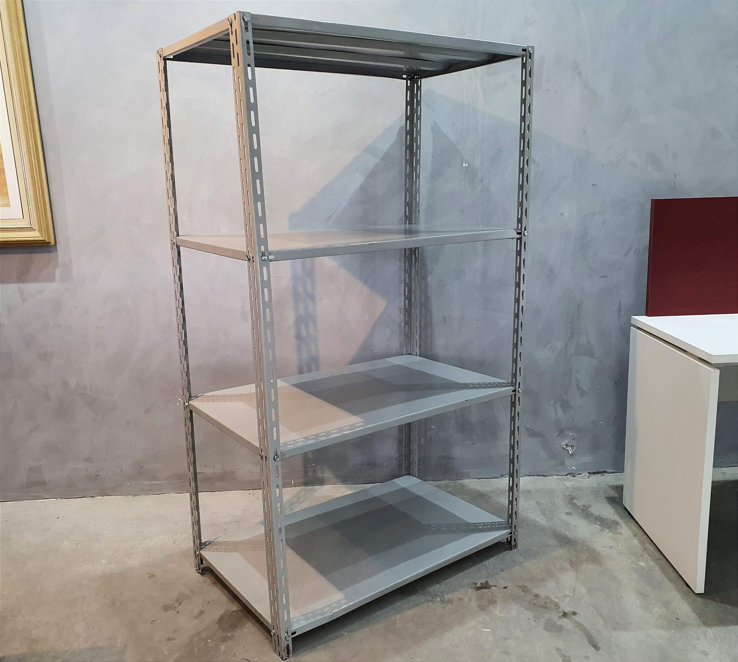 Prateleira Estante de Aço Usada Linha Pesada - Reuse Móveis Usados para ...