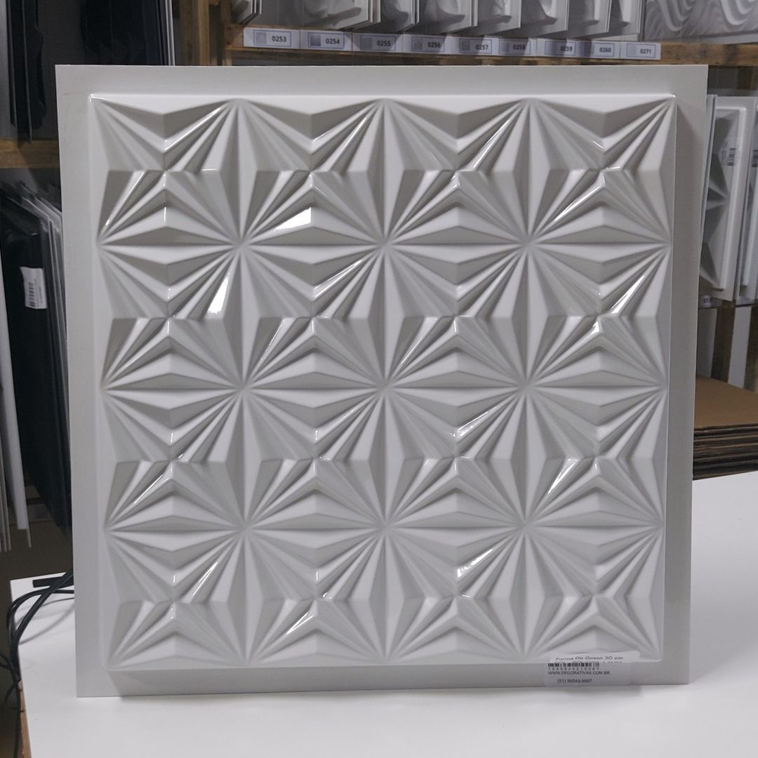 Forma De Gesso 3D em ABS - 0260 40x40cm - Decorativas Formas para Gesso 3D