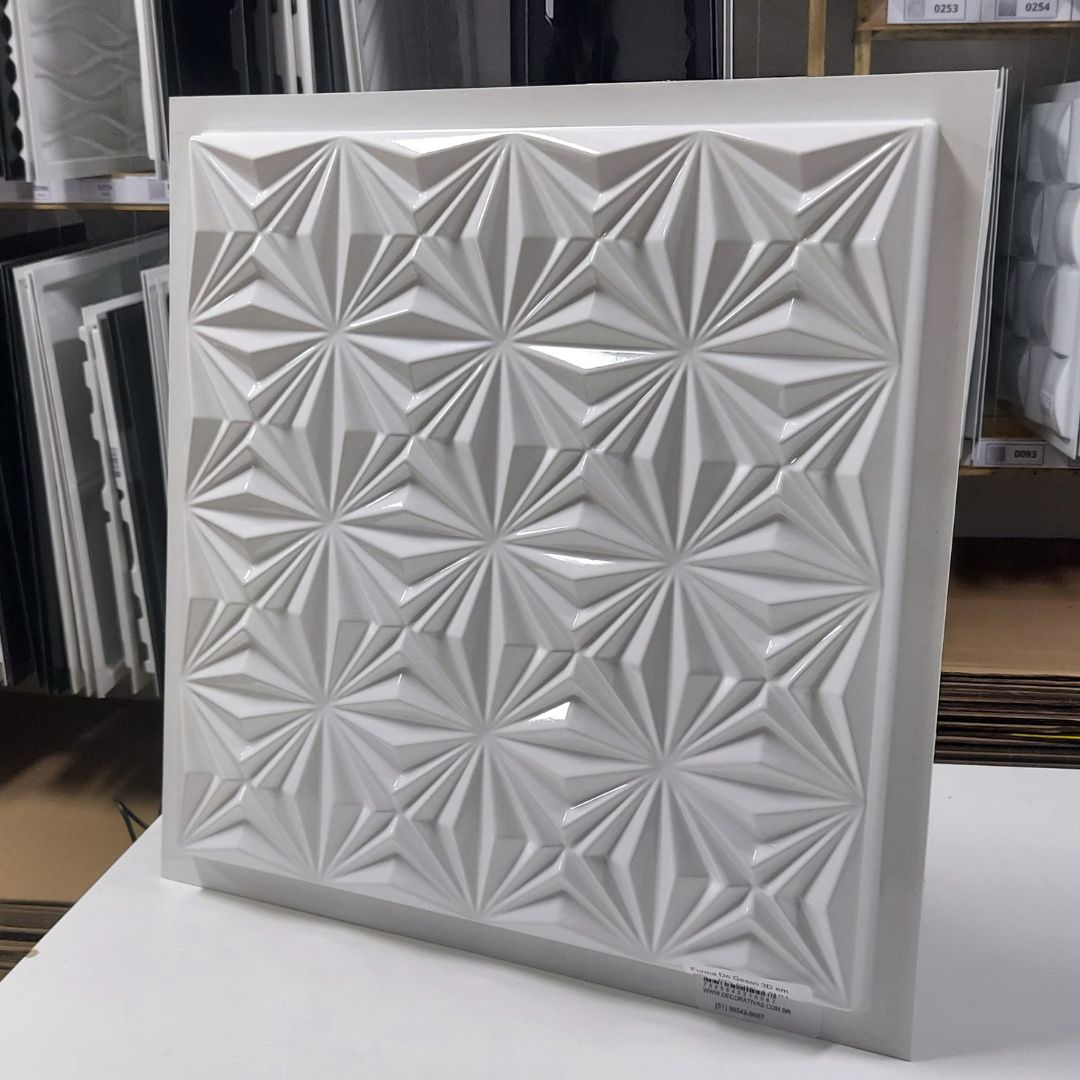 Forma De Gesso 3D em ABS - 0260 40x40cm - Decorativas Formas para Gesso 3D