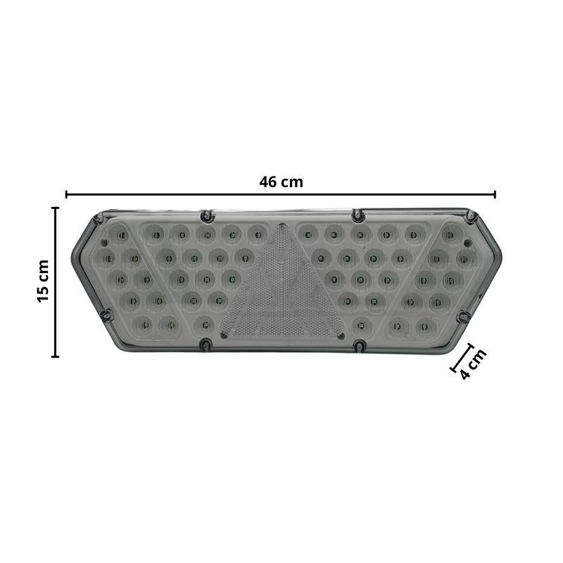 Lanterna Traseira Guerra Motion White Cristal Led 12 24v Le Lantersul