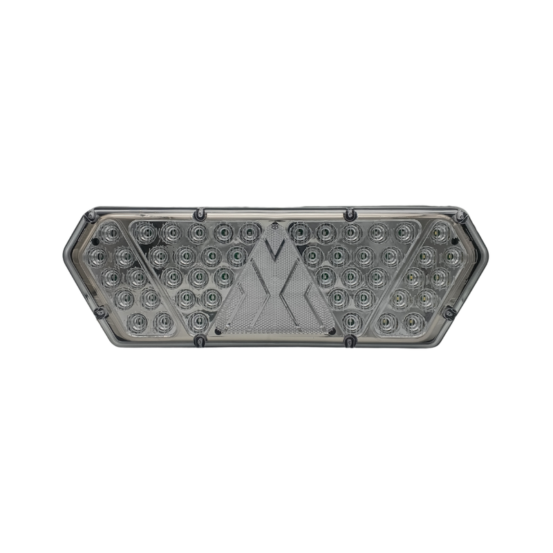 Lanterna Traseira Guerra Motion Silver Cristal Led 12 24v Le Lantersul