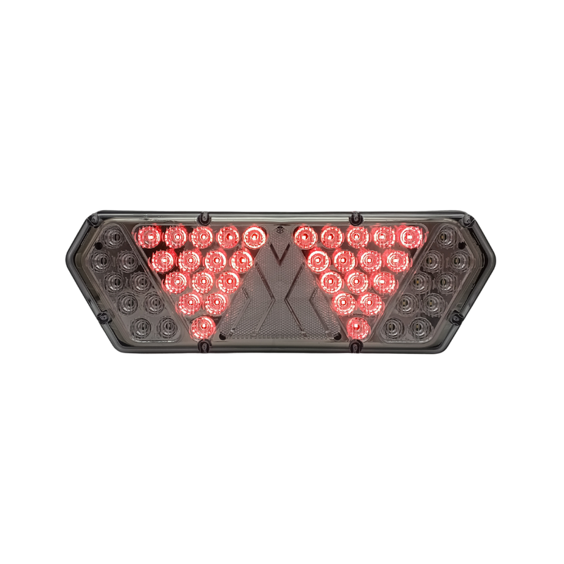 Lanterna Traseira Guerra Motion Silver Cristal Led 12 24v Le Lantersul