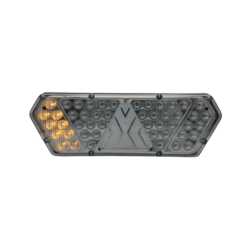 Lanterna Traseira Guerra Motion Silver Cristal Led 12 24v Le Lantersul