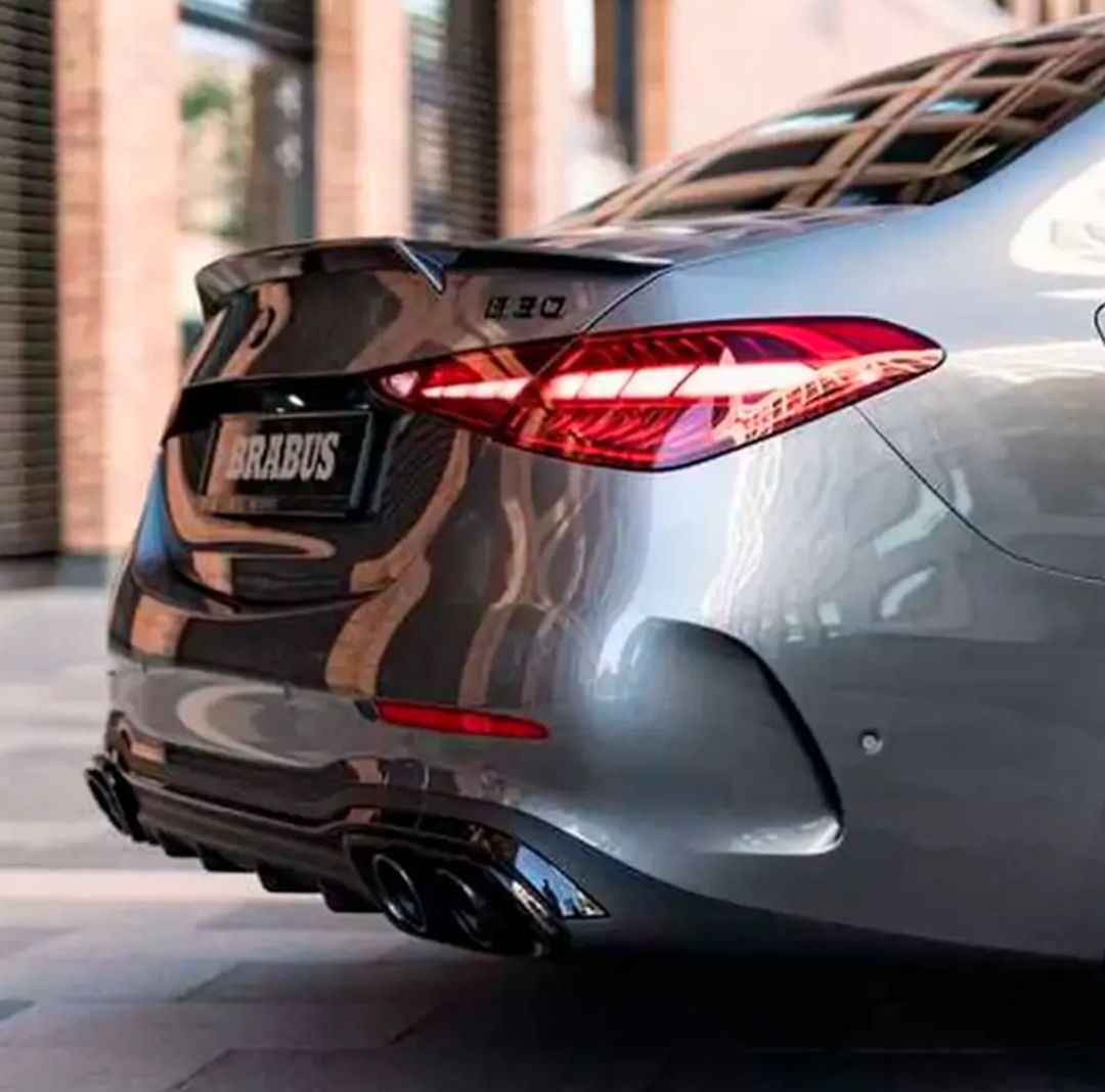 Aerofólio Mercedes Classe C W206 Brabus Style C200 C260 C300 2022 Blac ...