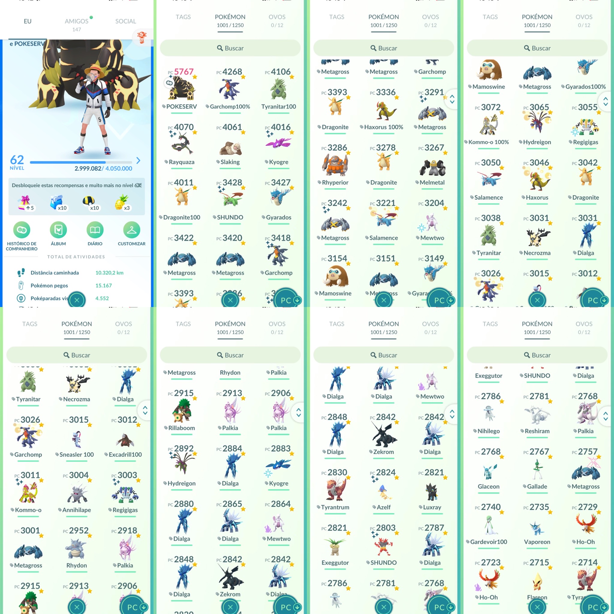 Conta Pokémon Go Nivel 62 Mystic - Comprar Contas Pokémon GO! site N1 ...