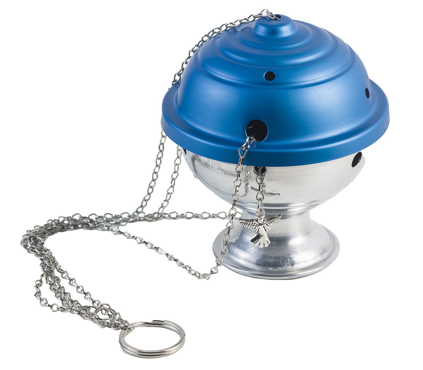 TURIBULO ALUMINIO - TURQUESA FOSCO - MILAGROS INCENSOS LTDA