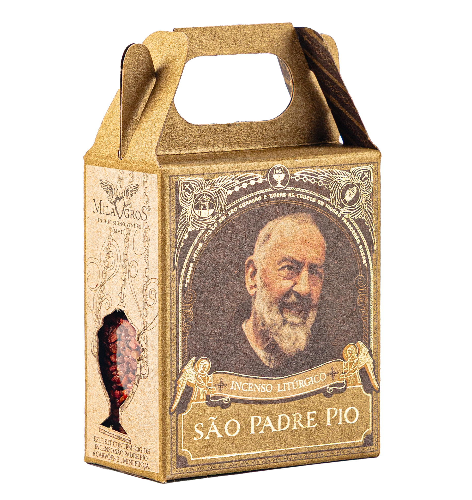 Mini Kit São Padre Pio - MILAGROS INCENSOS LTDA