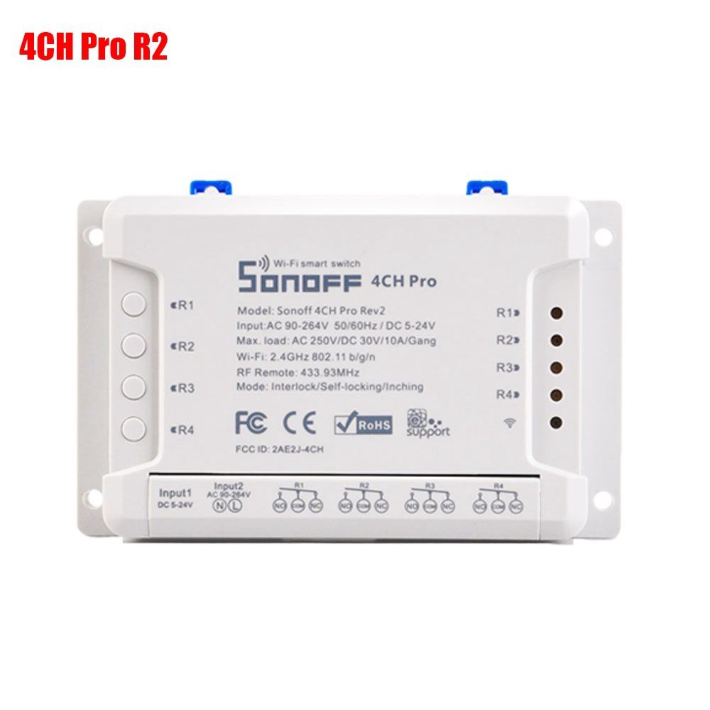 Sonoff 4ch R2 PRO de 4 Canais - Loja Geek Smart - Soluções Inteligentes ...