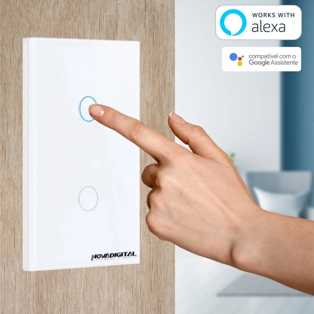 Interruptor Inteligente Nova Digital de 2 Botões Branco 4x2 - Loja Geek ...