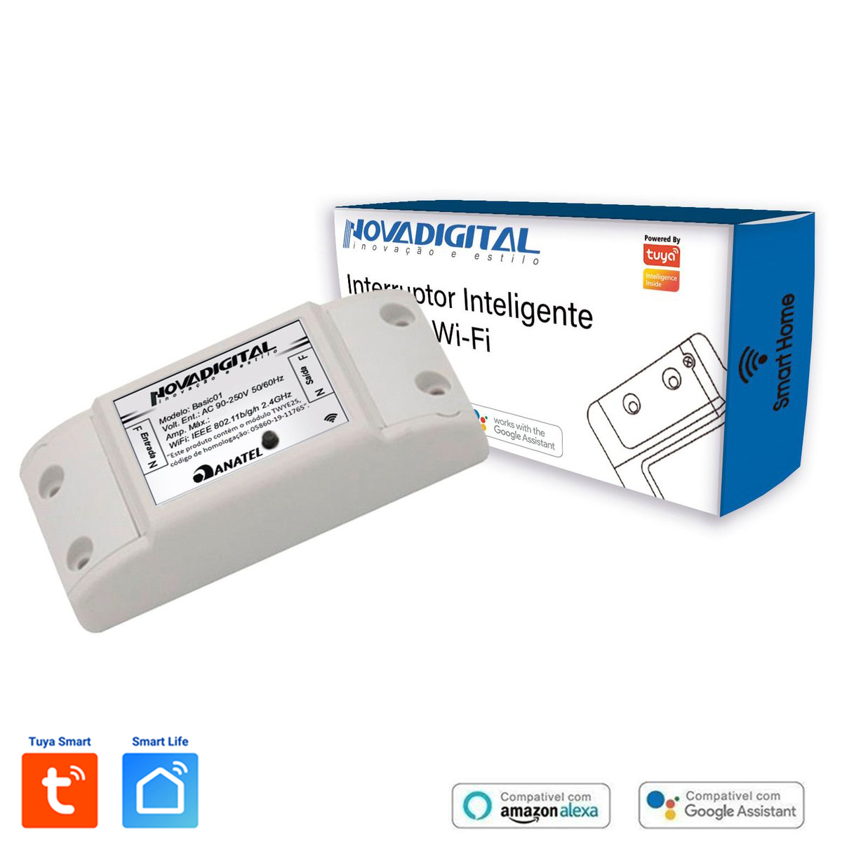 Módulo inteligente Wifi Para Automação Tuya Nova Digital - Loja Geek ...