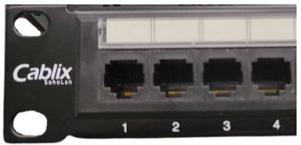 Patch Panel 24 portas Cat6 19" 1U - EP6-41K - NetPlus