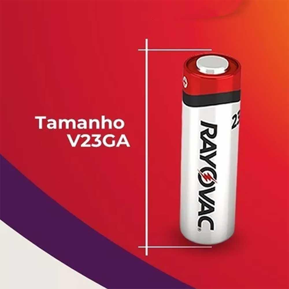 Pilha Alcalina A23 Rayovac 12V V23GA 23A - 5 Unidades - Luxgolden