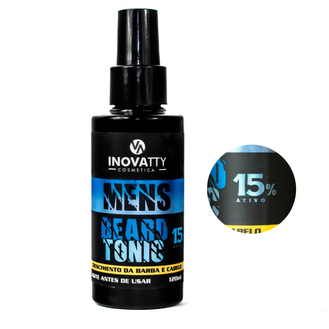 Kit Básico Para Crescimento de Barba: BeardTonic 120ml e Esfoliante ...