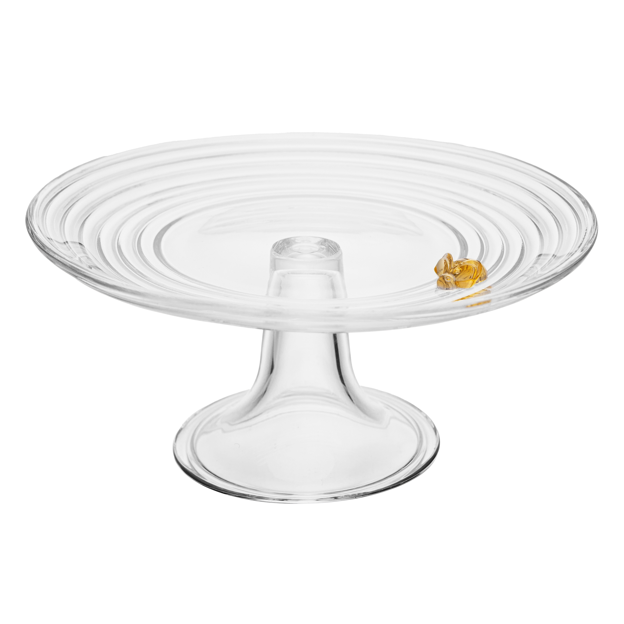 Prato p/ Bolo c/ Pé Little Bee - KEI HAUS