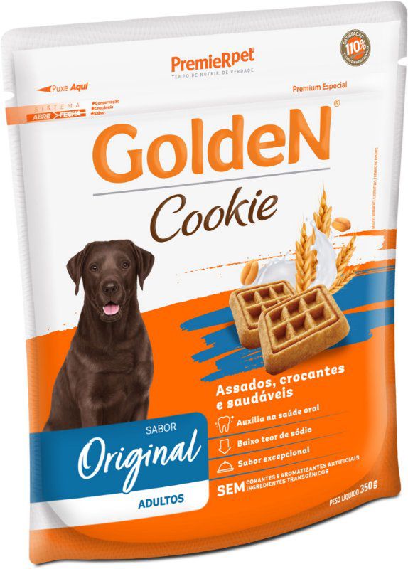 Biscoito Golden Cookie Para Cães Adultos - 350 g - Loja Pet Niva ...