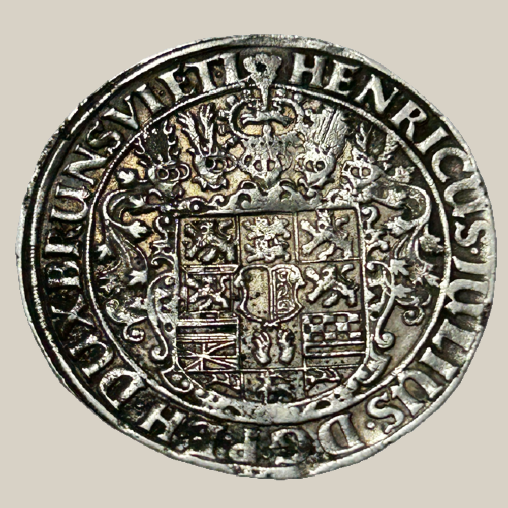Táler de Prata, Brunswick-Wolf. - Ano: 1613 - Henry Julius - Moeda ...