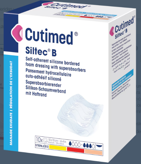 Curativo Cutimed Siltec B Espuma de Silicone com Borda - Express Medical