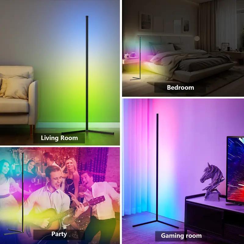 Lâmpada de Canto 155CM de LED RGB Regulável - Iluminação Moderna ...