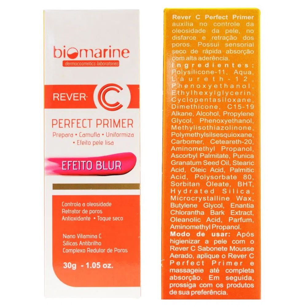Base Facial Rever C Primer Com Vitamina C Biomarine - Bolelli Cosméticos