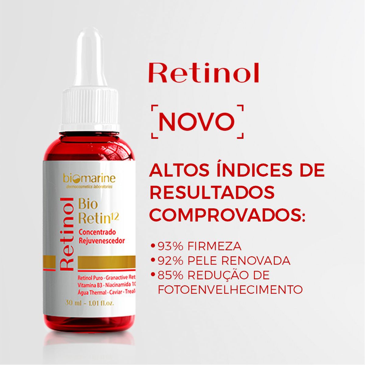 Sérum Rejuvenescedor Bio Retin 12 Retinol Biomarine - Bolelli Cosméticos