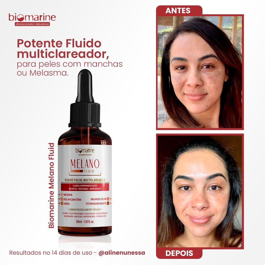 Kit Clareamento Melano Fluid Biomarine - Bolelli Cosméticos