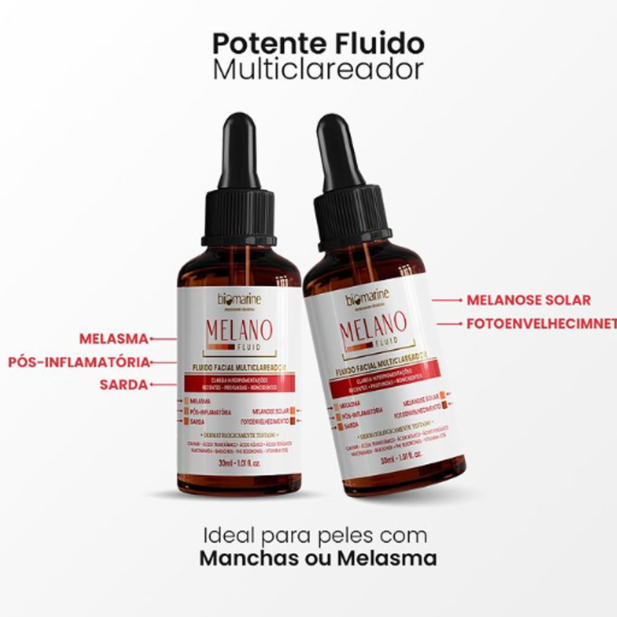Kit Melano: Melano Defense + Melano Fluid + Melano Eyes - Bolelli ...